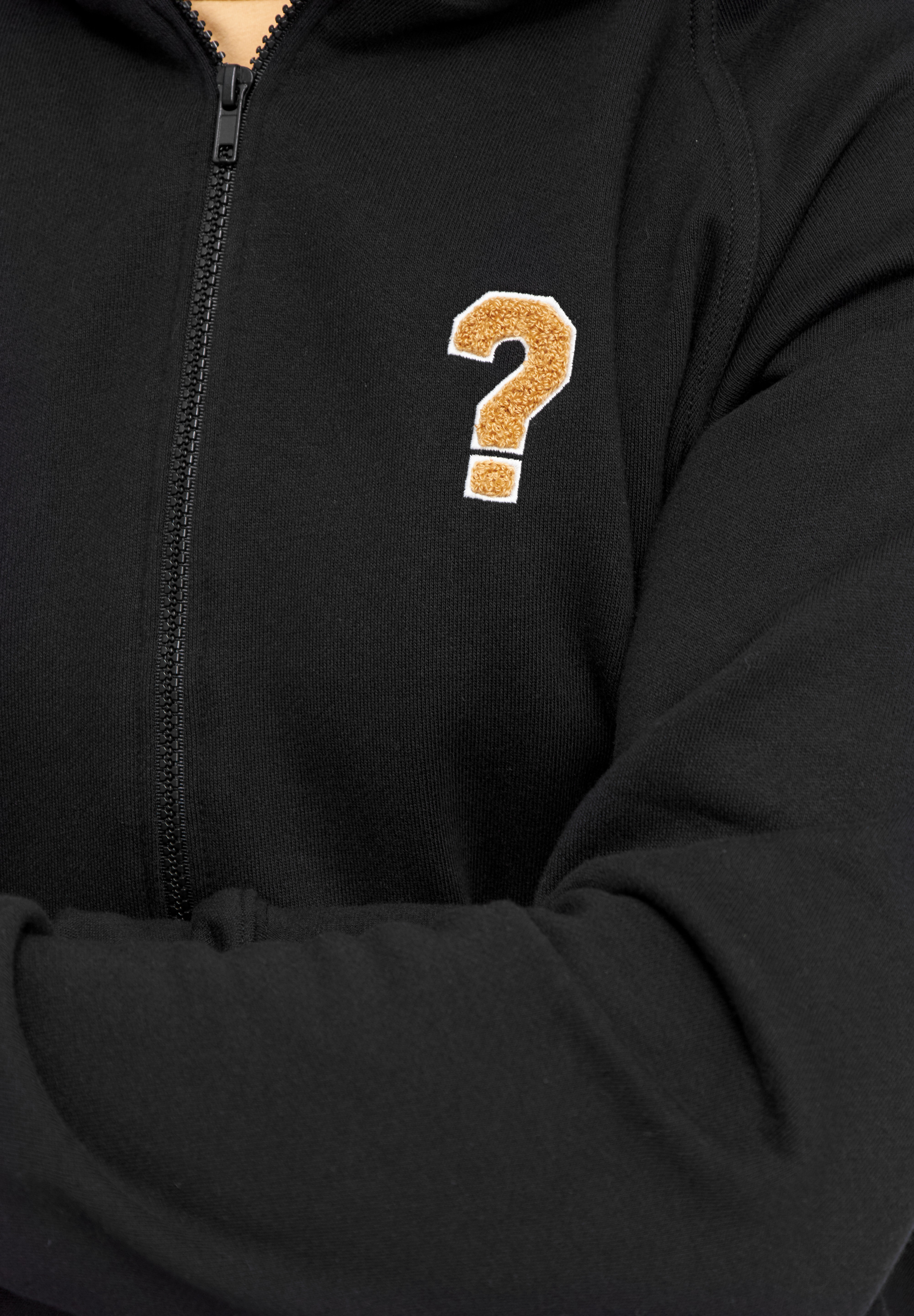 Zip Hoodie Question Mark - black - Der Lifestyle Laden für die Familie
