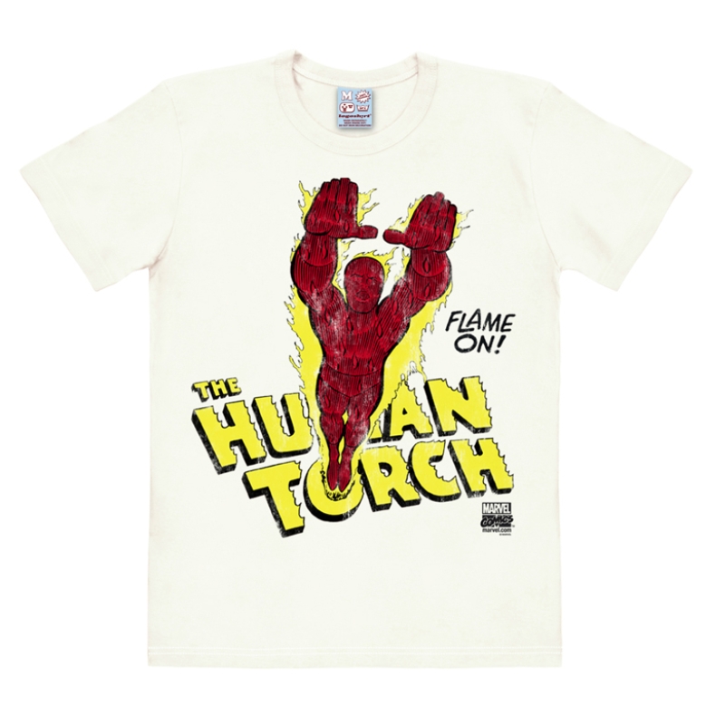 Human Torch Flame on - Marvel T-Shirt - Der Lifestyle Laden für die Familie